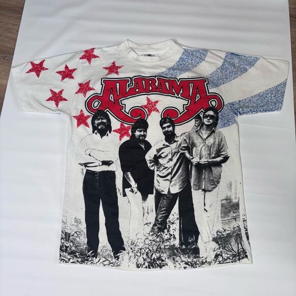 Shirts | Vintage 1993 Aop Alabama Band Tee | Poshmark